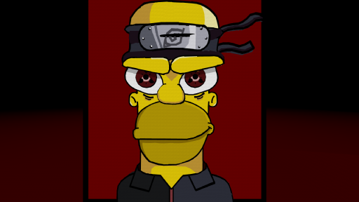 Homer Uchiha 2d Art