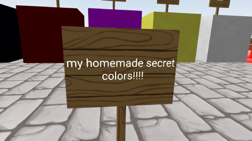 homemade secret colors (parkour update)